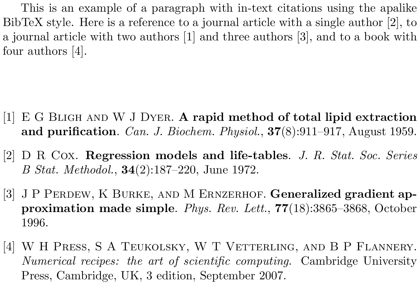 BibTeX CUEDbiblio bibliography style [examples] - BibTeX.com