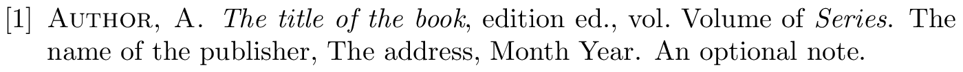 BibTeX acm bibliography style [examples] - BibTeX.com