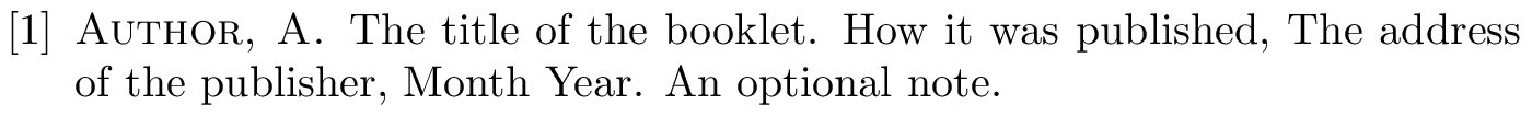 BibTeX acm bibliography style [examples] - BibTeX.com