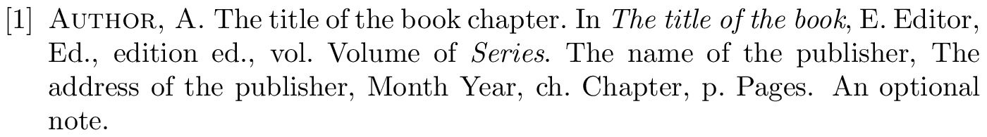 BibTeX acm bibliography style [examples] - BibTeX.com