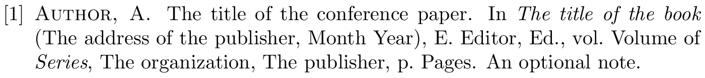 BibTeX acm bibliography style [examples] - BibTeX.com