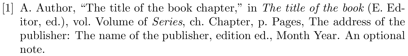 BibTeX ieeetr bibliography style [examples] - BibTeX.com