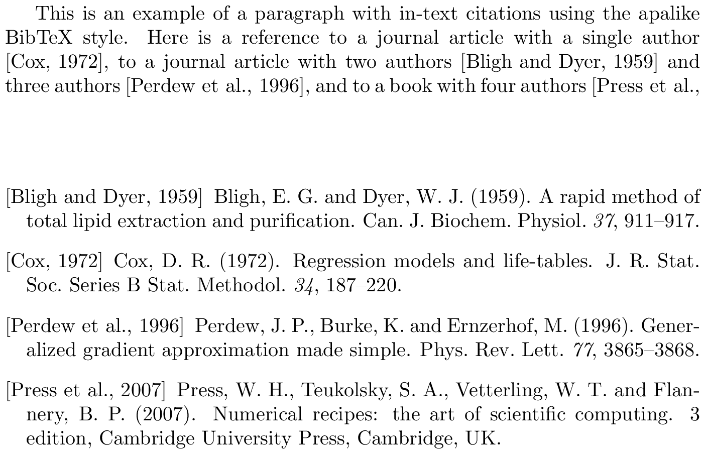 BibTeX cell bibliography style [examples] - BibTeX.com