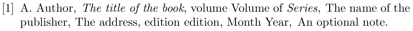 BibTeX report bibliography style [examples] - BibTeX.com