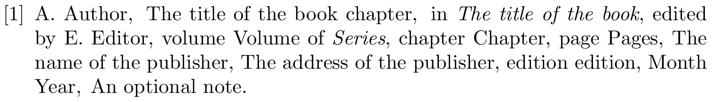 BibTeX report bibliography style [examples] - BibTeX.com