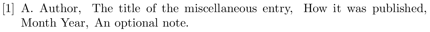 BibTeX report bibliography style [examples] - BibTeX.com