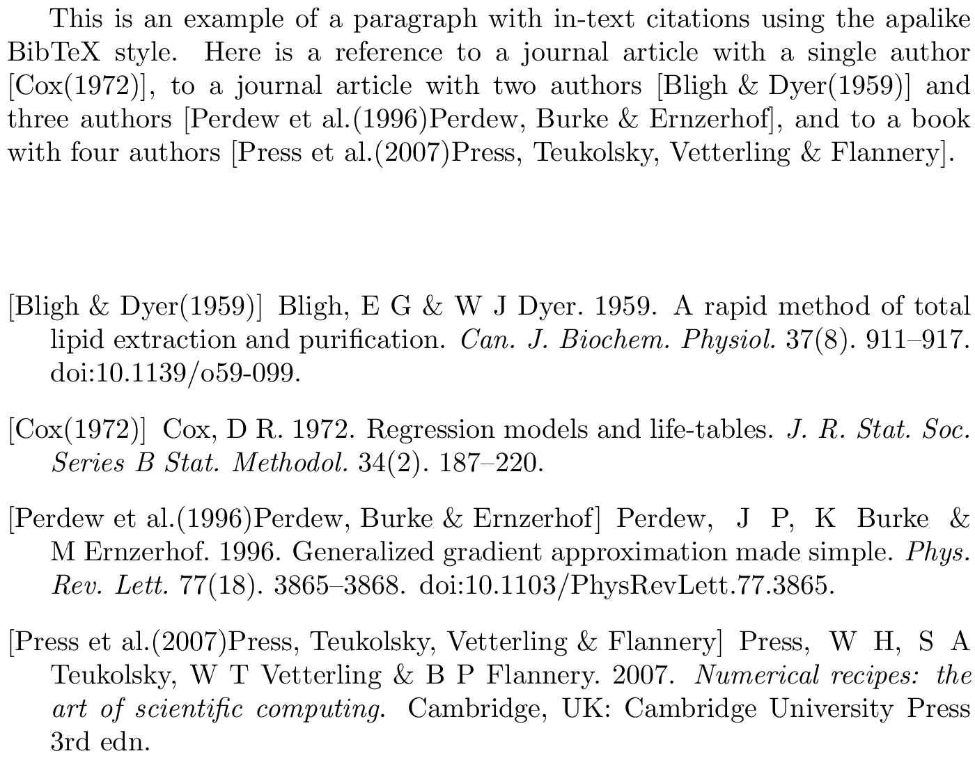 BibTeX unified bibliography style [examples] - BibTeX.com