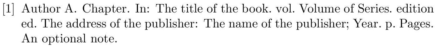 BibTeX vancouver bibliography style [examples] - BibTeX.com